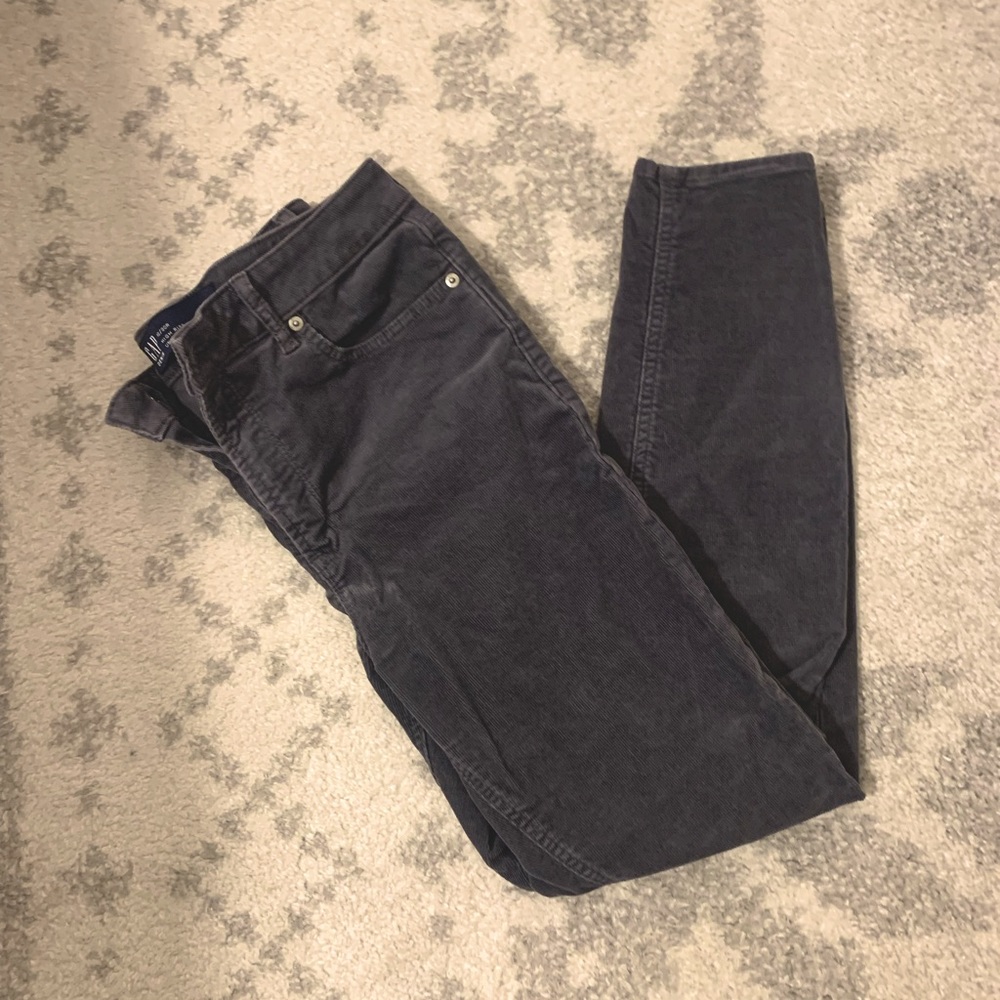 Gap High Rise Corduruoy Universal Leggings Size 10/30r - Gem